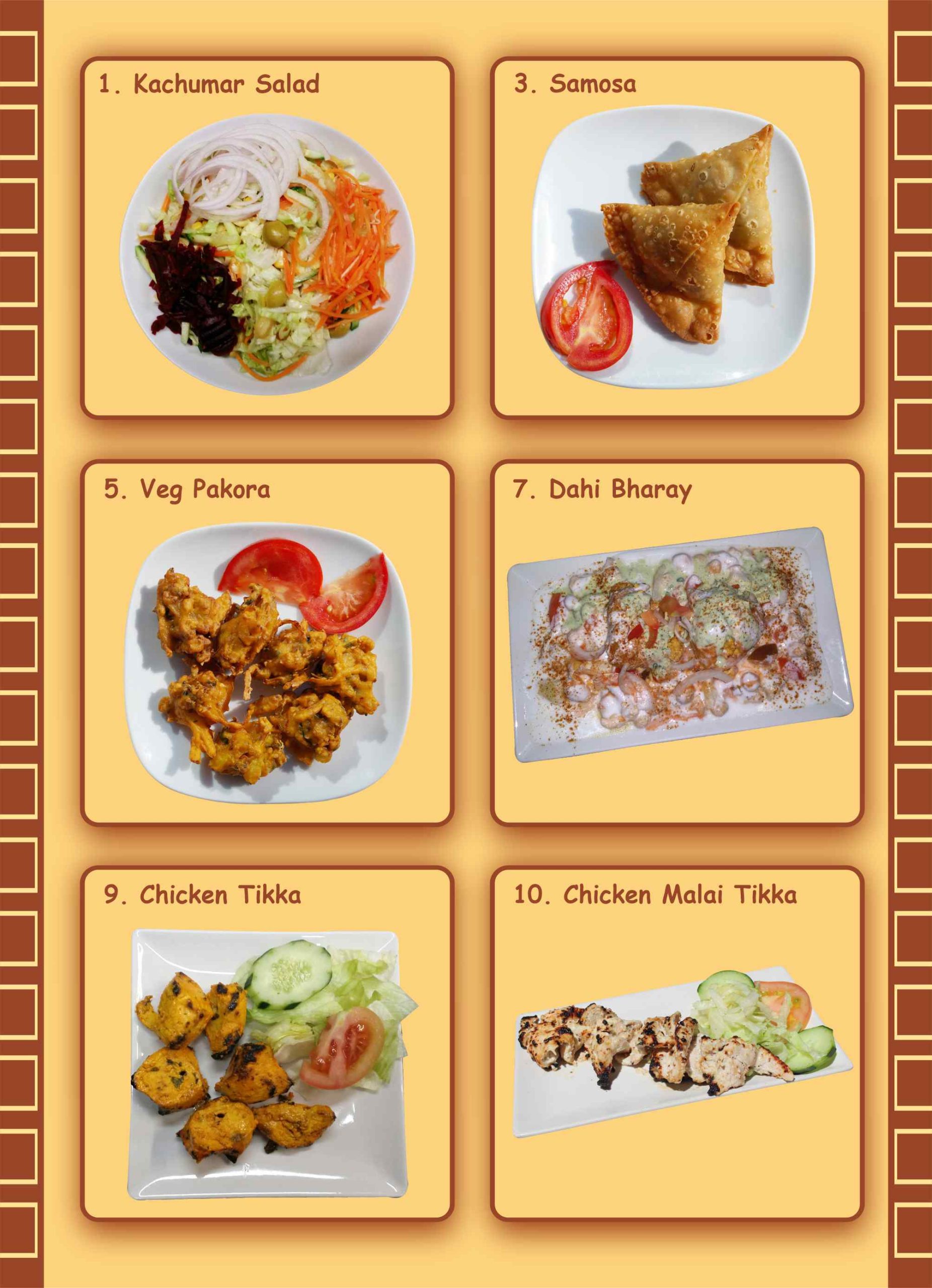 Menu Card – Zeeshan Kebabish